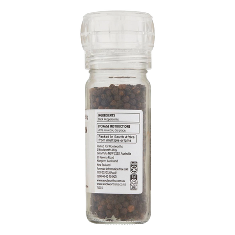 WW Pepper Grinder Black Peppercorn 50g – Frankie Supermarket